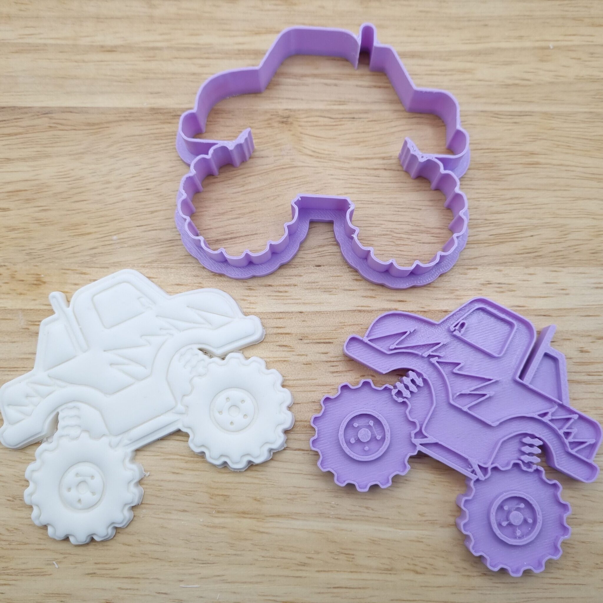 Monster Truck Cookie Cutter and Embosser - Cutter Creations