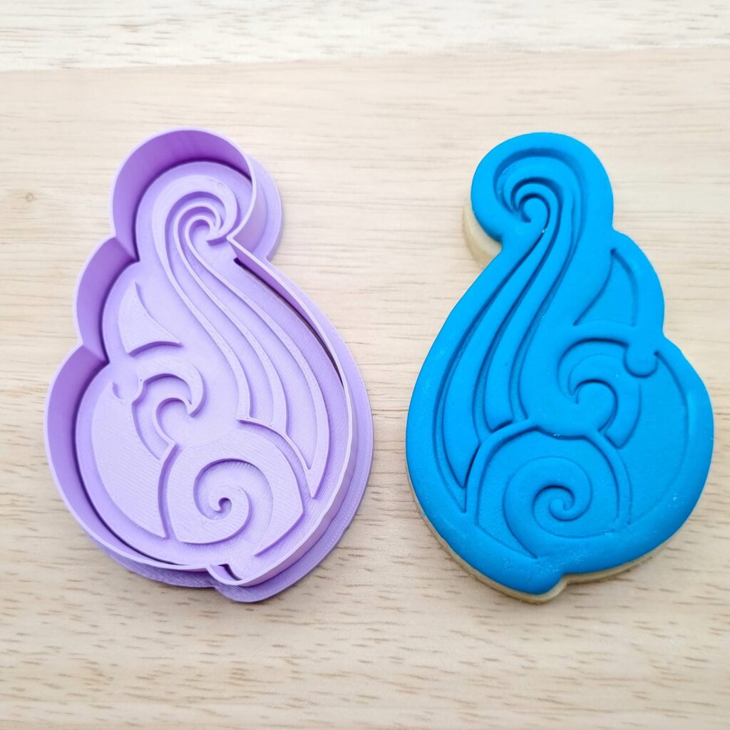 Maori Carving Fish Hook Cookie Cutter and Embosser - Cutter Creations